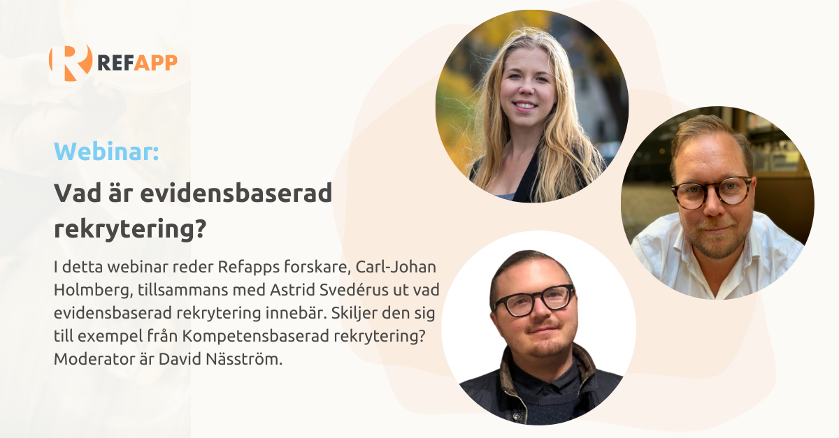 Webinar: Vad är evidensbaserad rekrytering?
